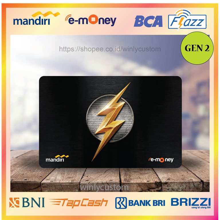 Jual KARTU EMONEY ETOLL SUPERHERO FLASH BARRY ALLEN EMONEY MANDIRI ...