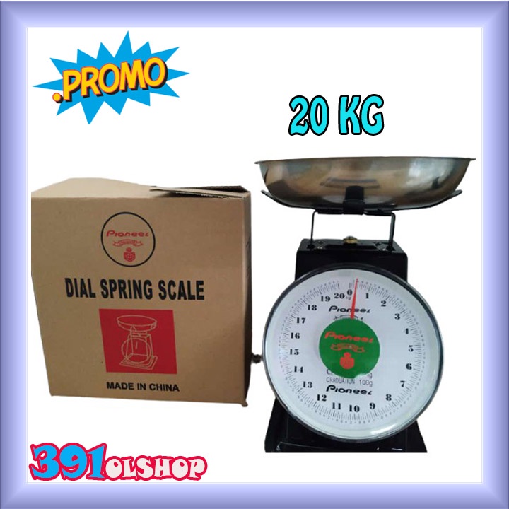 Jual Timbangan Buah Manual / Timbangan Telur Manual 20 KG Body Kuat dan ...