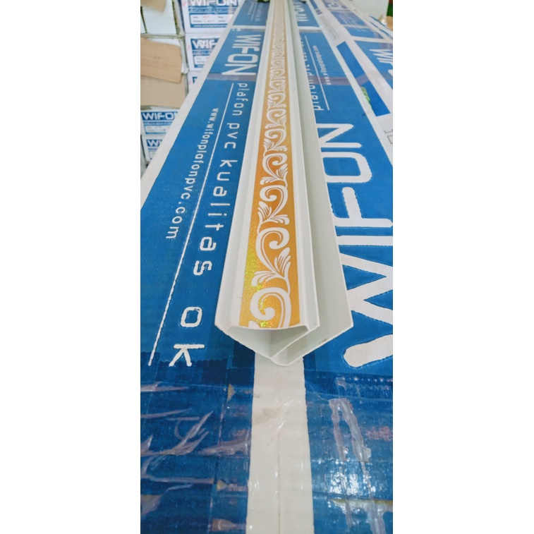 Jual Lis Dinding Plafon Pvc WL B1.8 Harga Perbatang 4 meter | Shopee ...