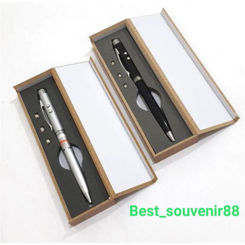 Jual Pulpen Pointer Laser Merah 3 in 1 / Ballpoint 3 fungsi Promosi ...