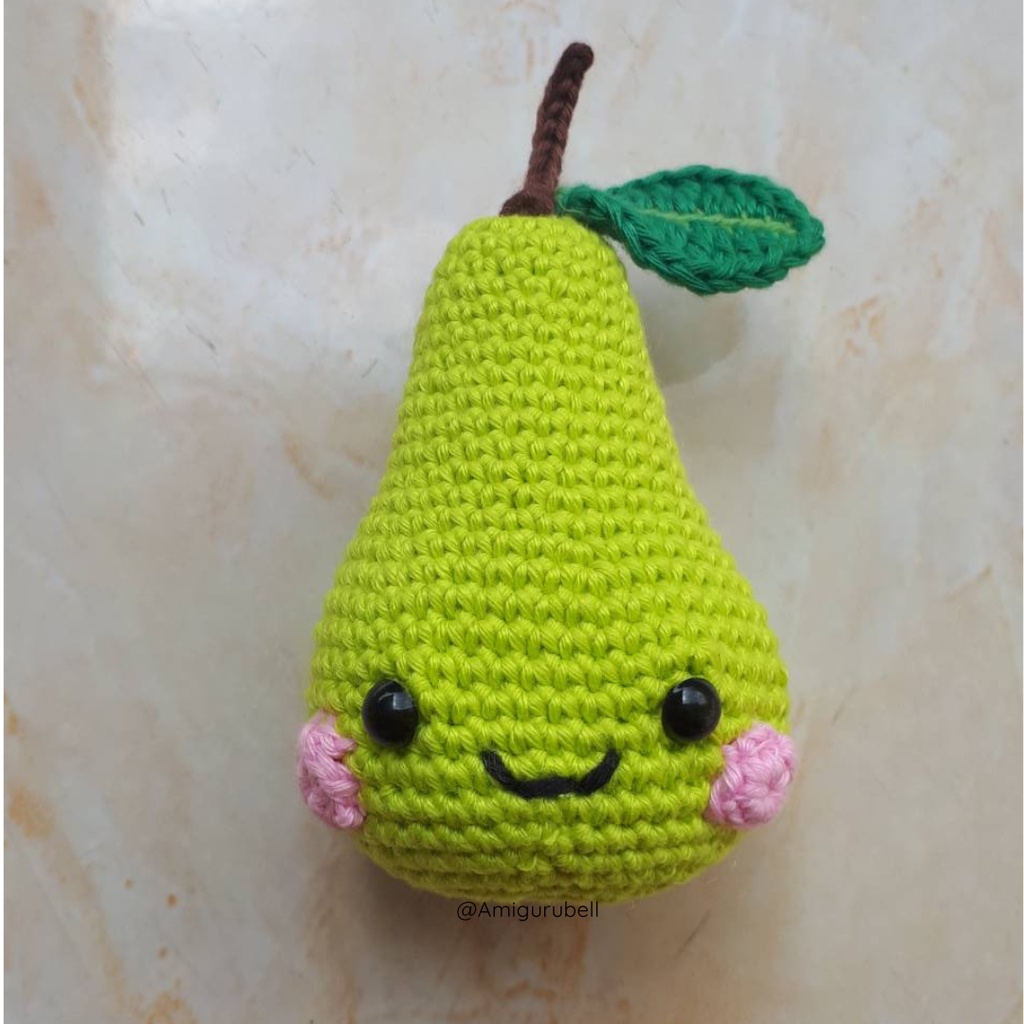 Jual Gantungan Kunci/Tempelan Kulkas Boneka Rajut Buah-buahan (amigurumi) | Shopee Indonesia