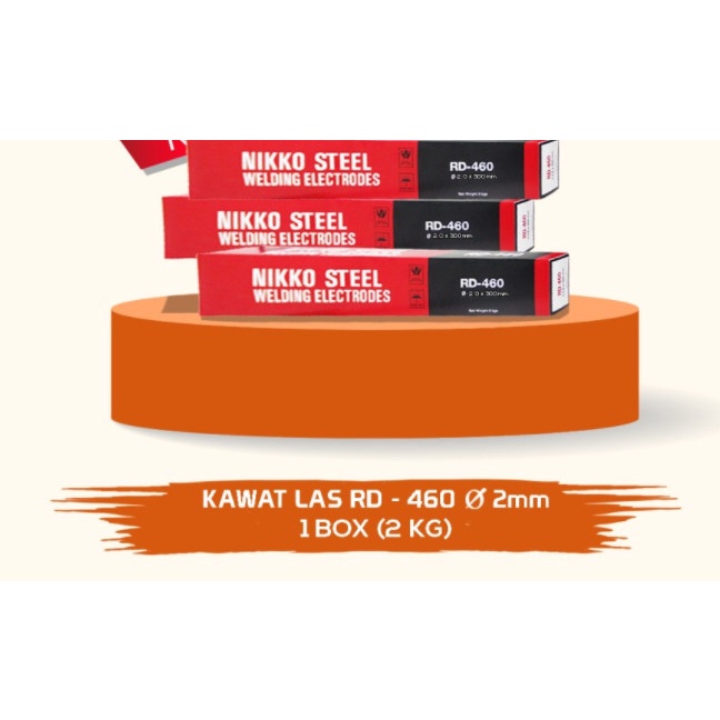 Jual NIKKO STEEL Welding Wire Kawat Las RD460 RD-460 2mm x 300mm (2KG ...