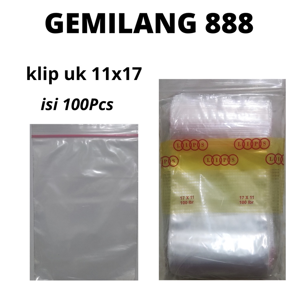 Jual Kantong Plastik Klip Uk 11x17 Cm Plastik Zipper Lock Plastik