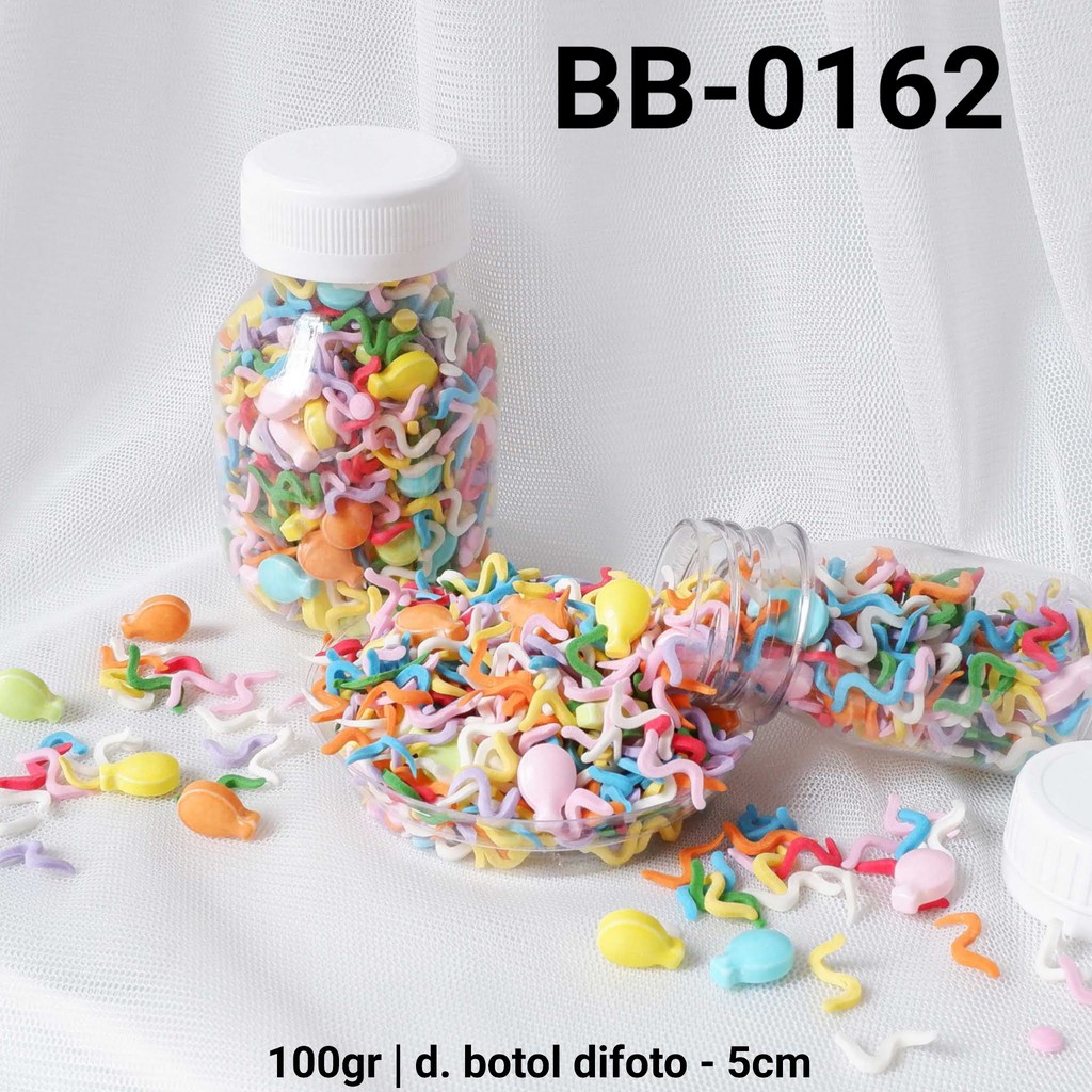 Jual BB-0162 Sprinkles sprinkle sprinkel 100gr 100 gram balon konfetti ...
