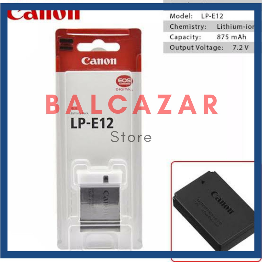 Jual Baterai Battery LP-E12 Canon EOS 100D M10 M50 Charger LC-e12 | Shopee Indonesia