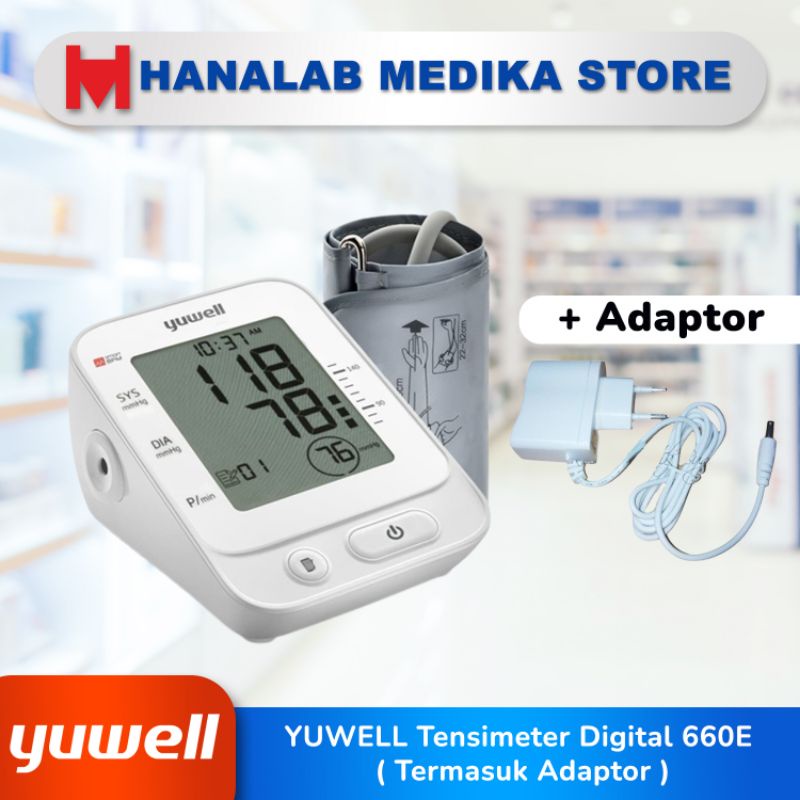 Jual YUWELL Tensimeter Digital 660E ( Termasuk Adaptor ) | Shopee Indonesia