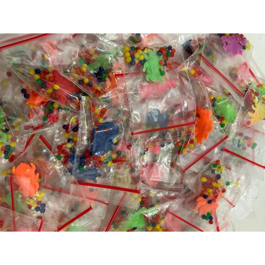 Jual Waterbeads Hydrogel Hewan Seven Color Crystall Ball / orbeez ...