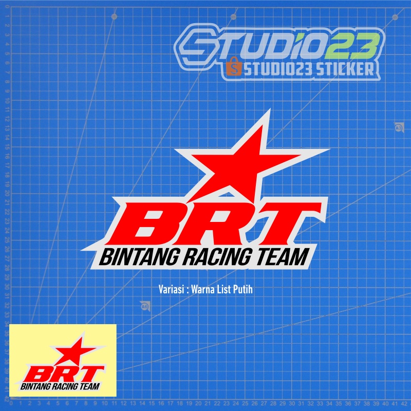 Jual Stiker BRT Bintang Racing Team Cutting Sticker | Shopee Indonesia