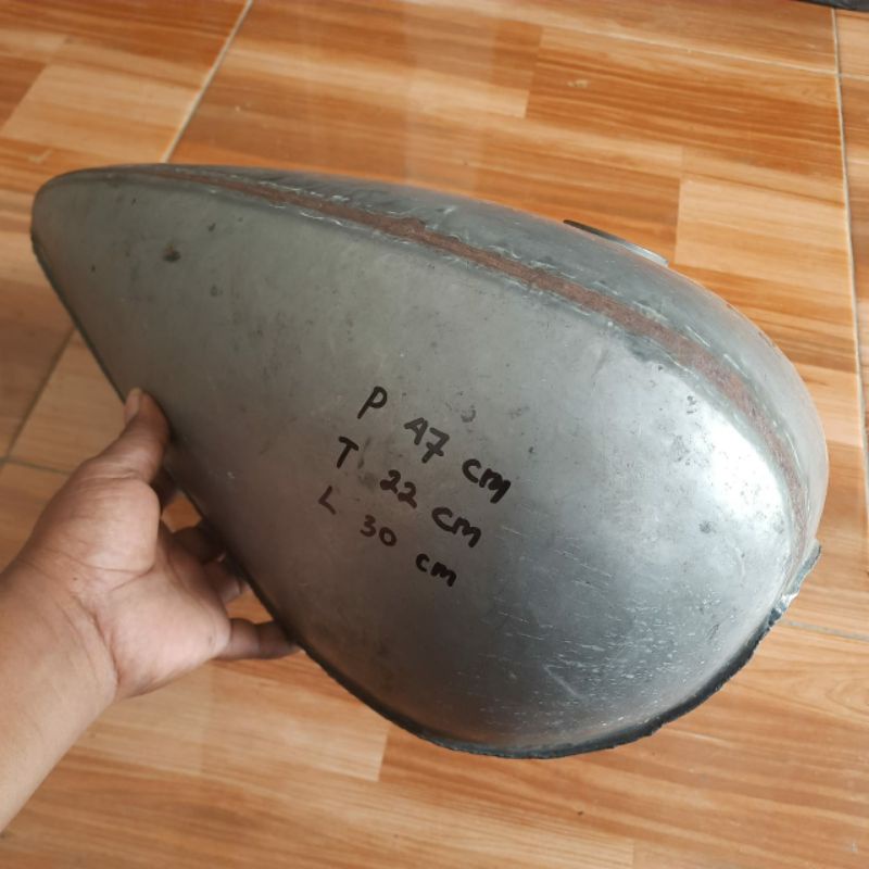 Jual Tangki costum honda Steed Copper Hearly Jumbo bobber brastyle ...