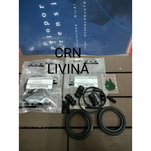 Jual CALIPER KIT / SEAL CAKRAM NISSAN GRAN LIVINA 1SET W/ OIL | Shopee Indonesia
