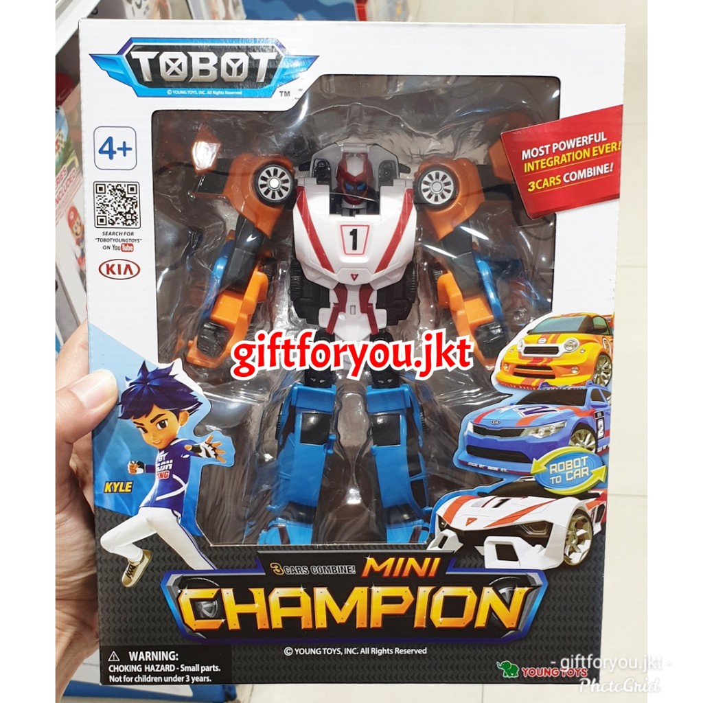 Jual Tobot Athlon Mini Champion 3 Cars Combine Robot Mobil Mainan Toy ...