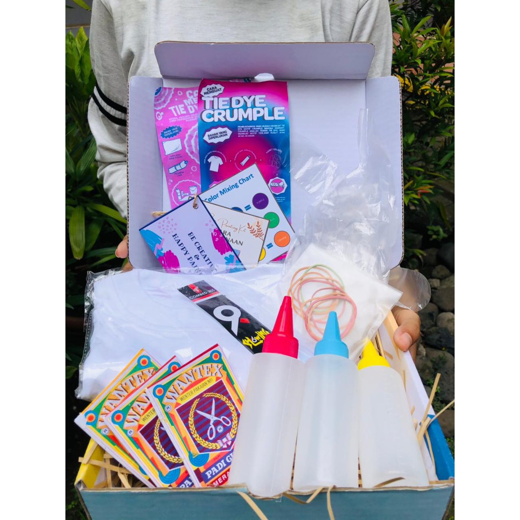 Jual DIY KIT TSHIRT TIE DYE I GIFT I KADO ANAK I HAMPERS I TSHIRT I BAJU TIE DYE SURABAYA ...