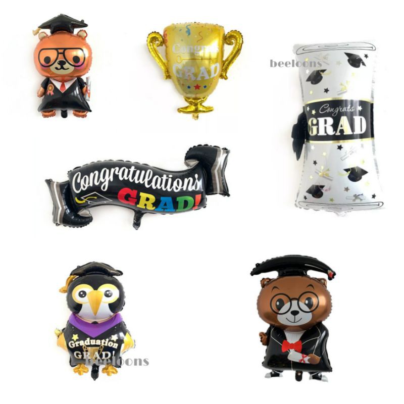 Jual Balon Graduation Wisuda Jumbo / Balon Wisuda / foil graduation ...