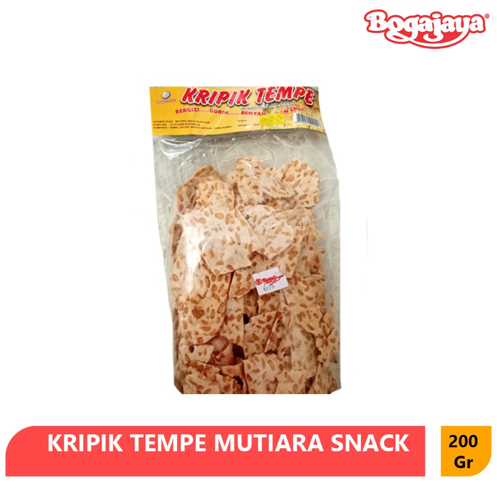 Jual Keripik Tempe Mutiara Snack 200 Gram | Shopee Indonesia