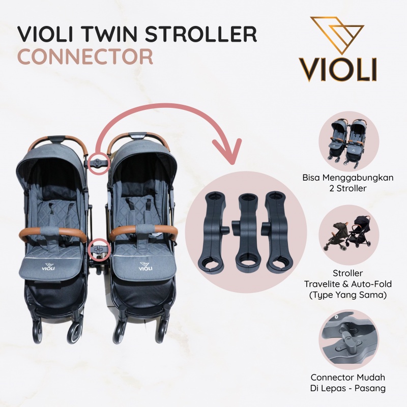Jual Violi Connector Stroller Set (Penghubung Antar Stroller Bayi ...