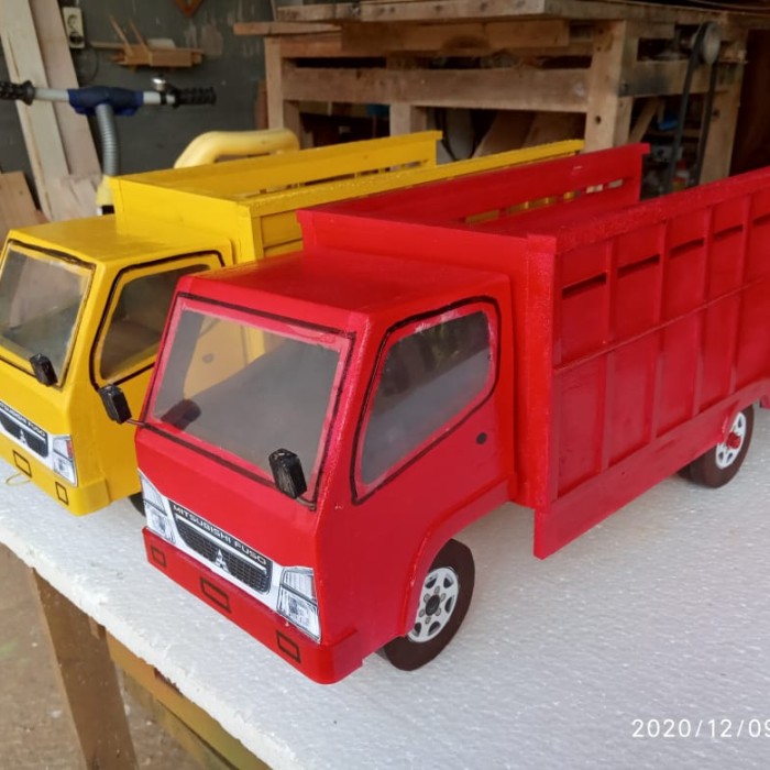 Jual Truk Mainan Kayu Miniatur Mobil Mainan - Kuning | Shopee Indonesia
