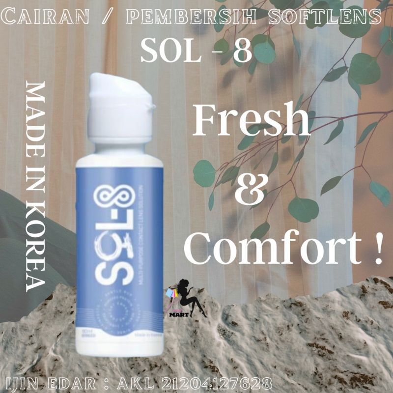 Jual CAIRAN SOL-8 / SOL 8 60 ML AIR CUCI SOFTLENS WATER SOLUTION ...