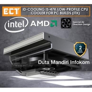 Jual ID Cooling IS-47K - Low Profile Mini-ITX with 6 Heatpipe CPU ...