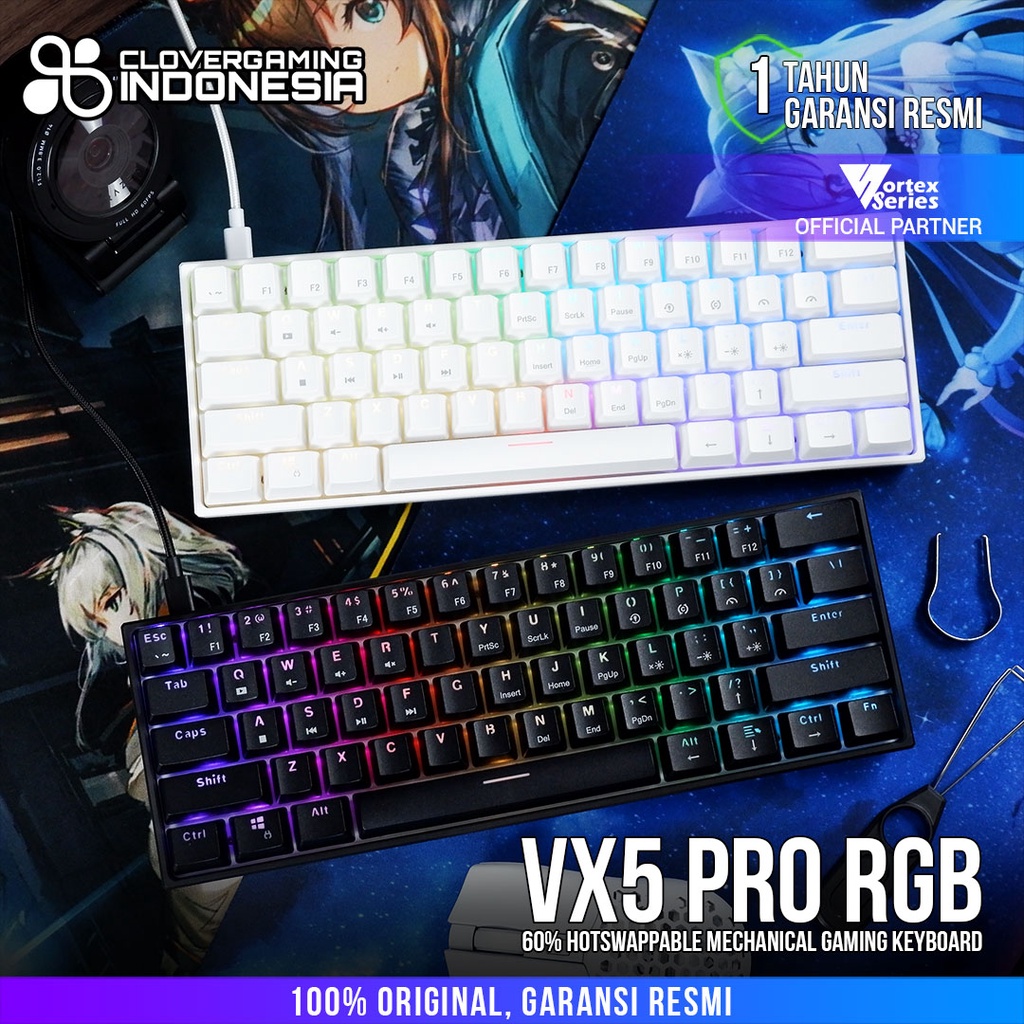 Jual VortexSeries VX5 Pro RGB 60% Vortex Series Mechanical Gaming ...