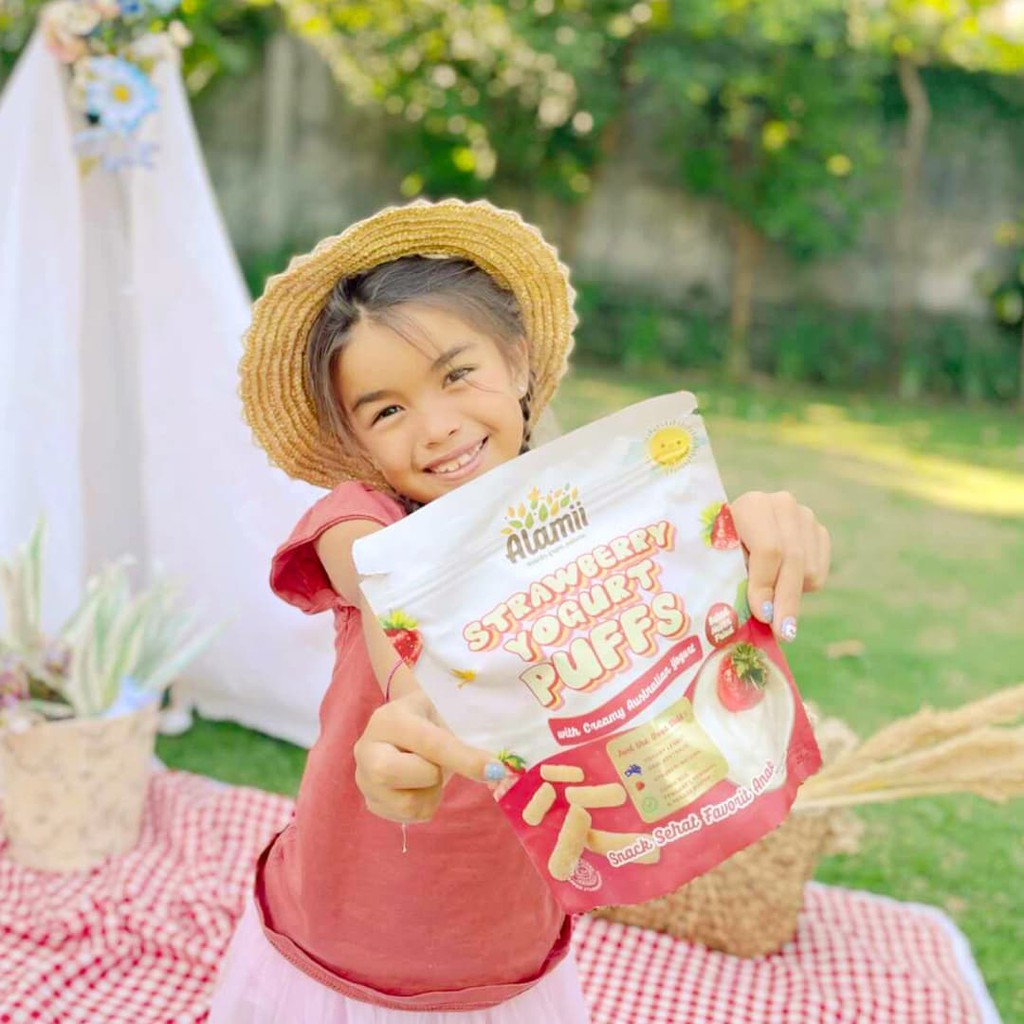 Jual Alamii Puff Snack Mpasi Bayi cheese puffs peanut butter puffs ...