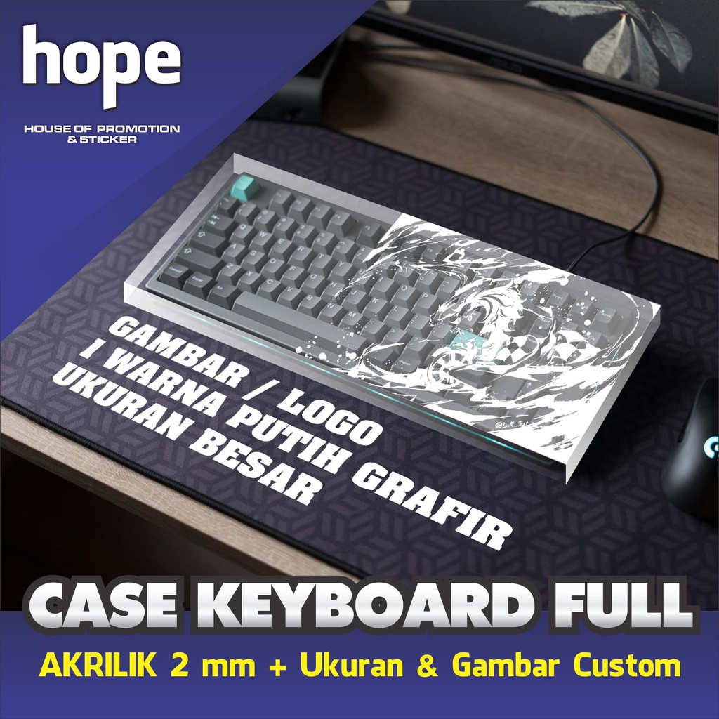 Jual Cover Case Keyboard Akrilik / Pelindung Keycaps Full Custom ...