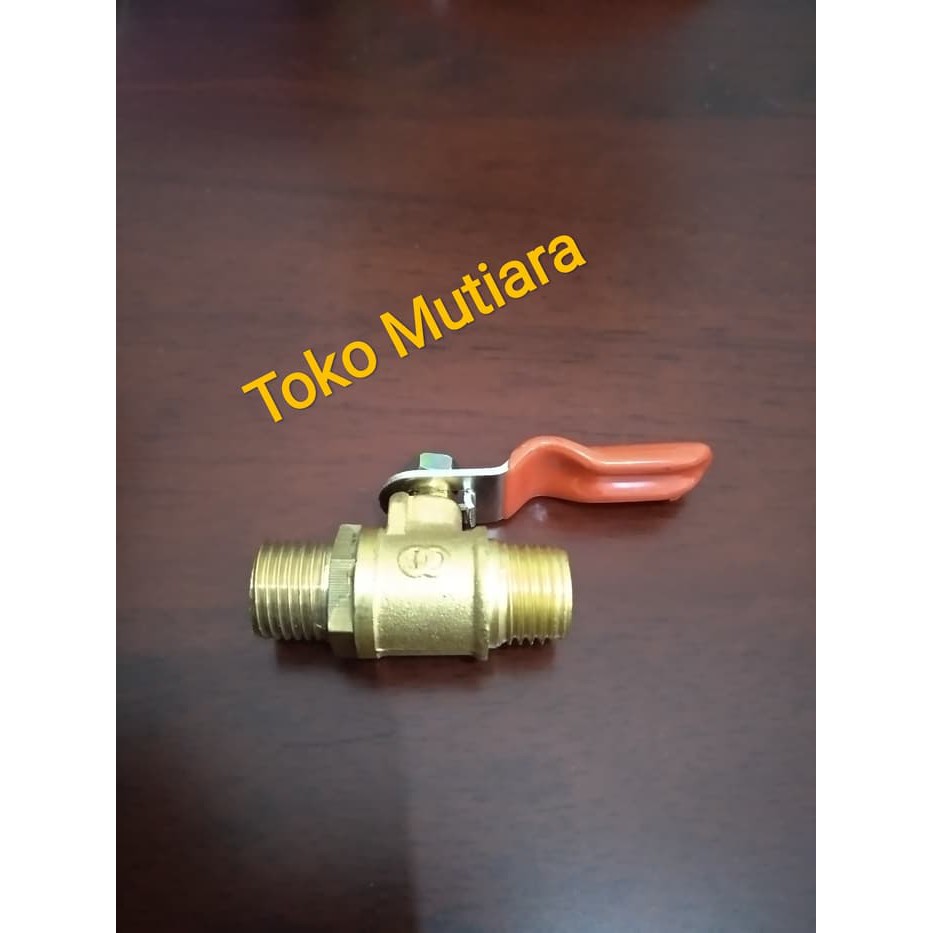 Jual kran air / kram angin 1 per 4 inci inch model drat luar - luar ...