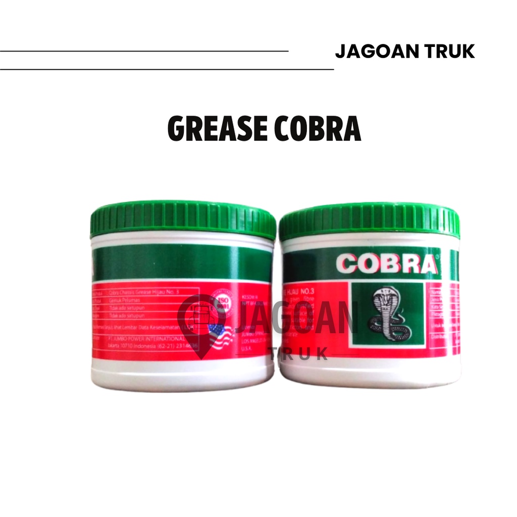Jual Chassis Grease / Gemuk Cobra Hijau No 3 / Pelumas/Stempet Cobra ...