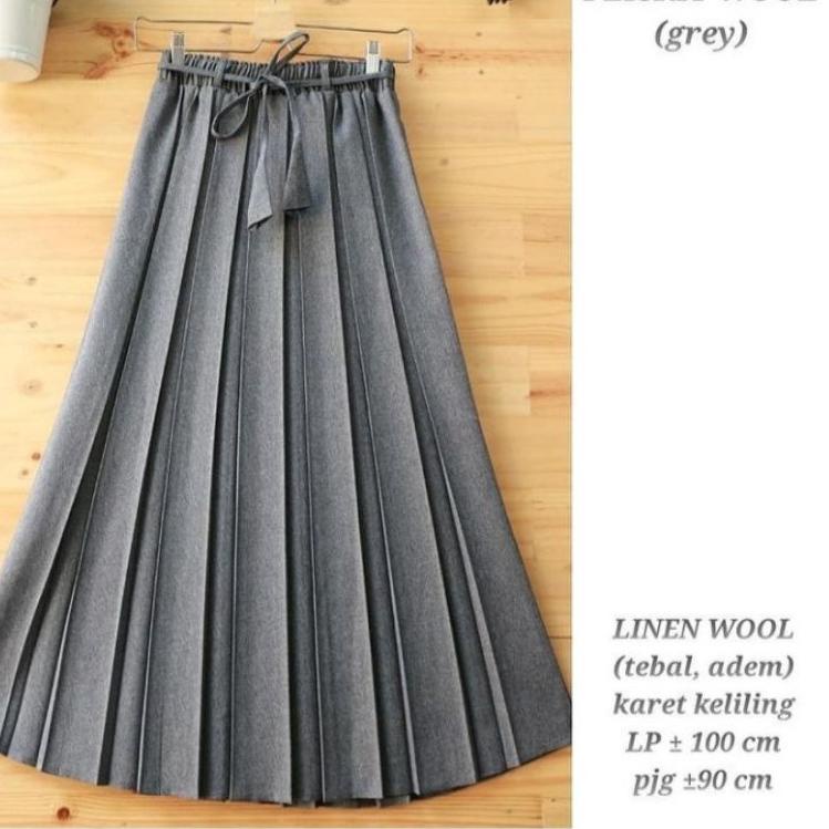 Jual LANGSUNG KIRIM.. Rok Rempel Formal / Rok Kerja Wanita / Terda ...