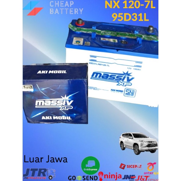 Jual Aki / Accu basah massiv xp 95d31l nx120-7l 12v 100ah | Shopee Indonesia