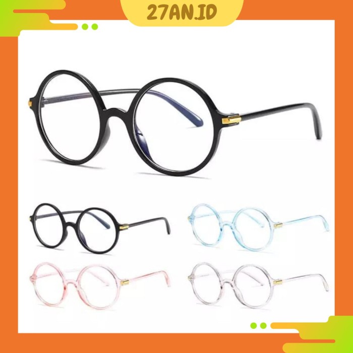 Jual Dwika - KACAMATA ANTI RADIASI KM20 KACA MATA BULAT OVAL B11 ...