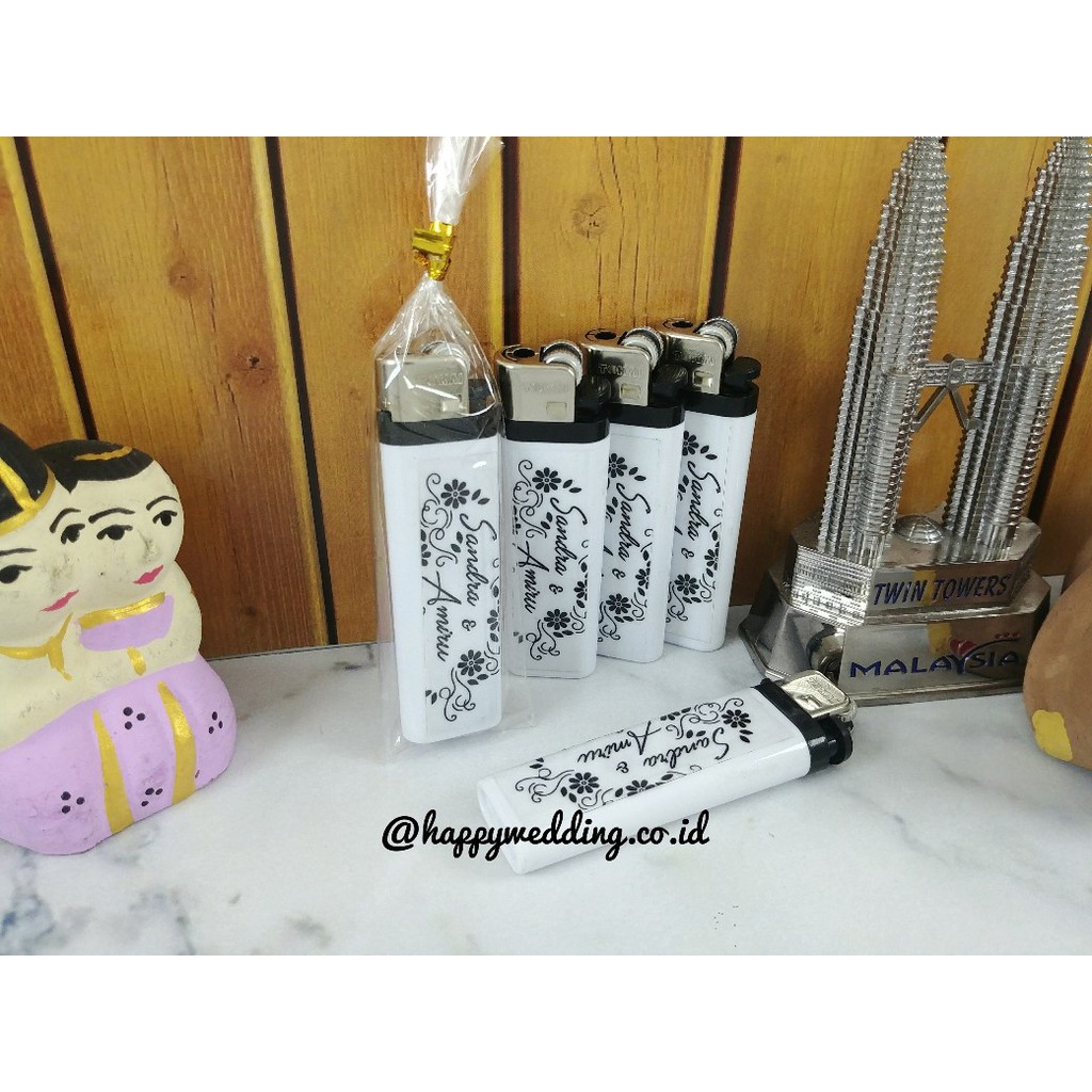 Jual Souvenir pernikahan murah korek api custom | sovenir nikah ulang ...