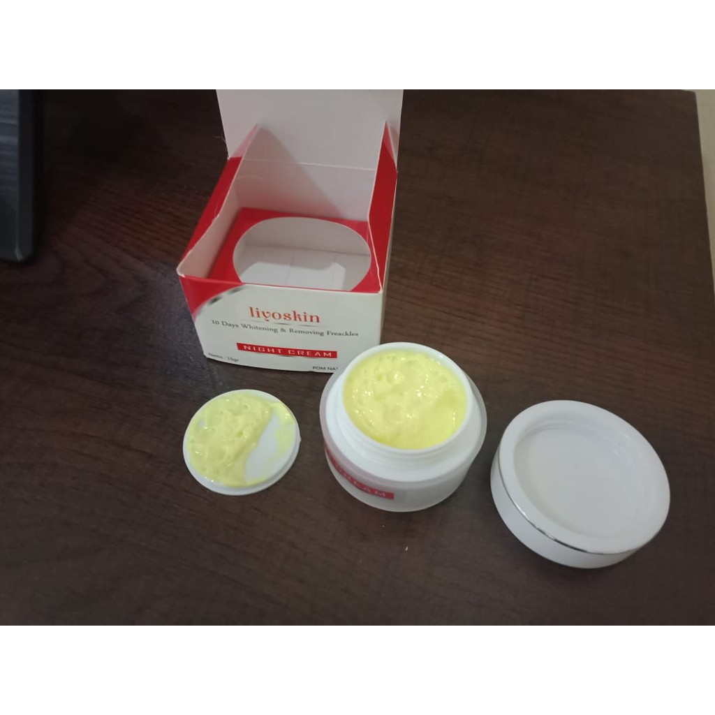 Jual NIGHT CREAM LIYOSKIN CREAM MALAM LIYOSKIN ( WARNA KUNING ...
