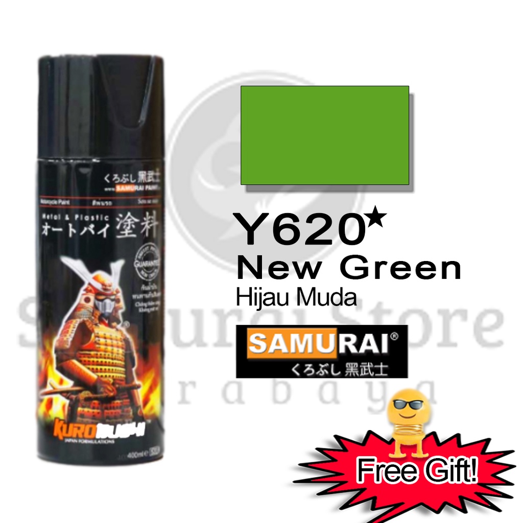Jual Samurai Paint Yamaha New Green Y620 ☆ 400 ml - Cat Semprot Pilox Aerosol | Shopee Indonesia