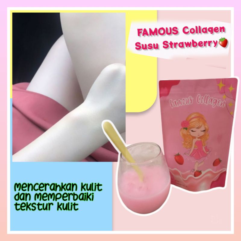 Jual FAMOUS COLLAGEN MINUMAN COLLAGEN SUSU COLAGEN SUSU COLLAGEN 100 g ...