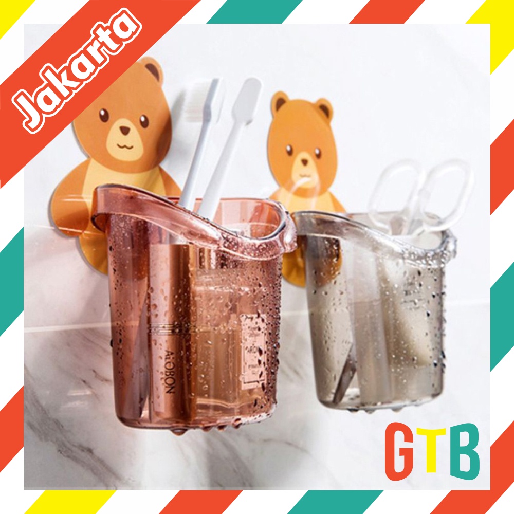 Jual GTB Rak Tempel Tempat Sikat Gigi Bear Rak Serbaguna Kamar Mandi ...