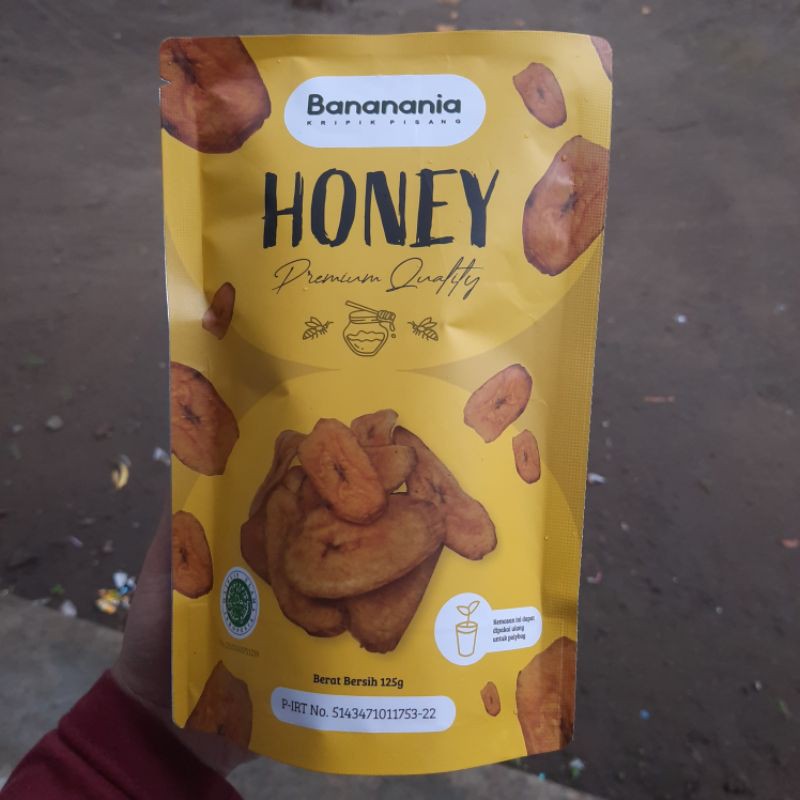 Jual BANANANIA Kripik Pisang Rasa Honey Renyah cocok untuk cemilan dan ...