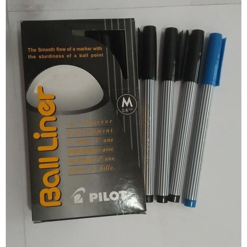 Jual BALLPOINT / BOLPEN / POLPEN / PULPEN BALL LINER BL-5M HITAM PILOT ...