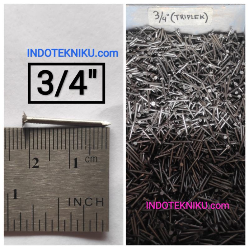Jual Paku 3/4" - 2cm / Paku Triplek (per ons) | Shopee Indonesia