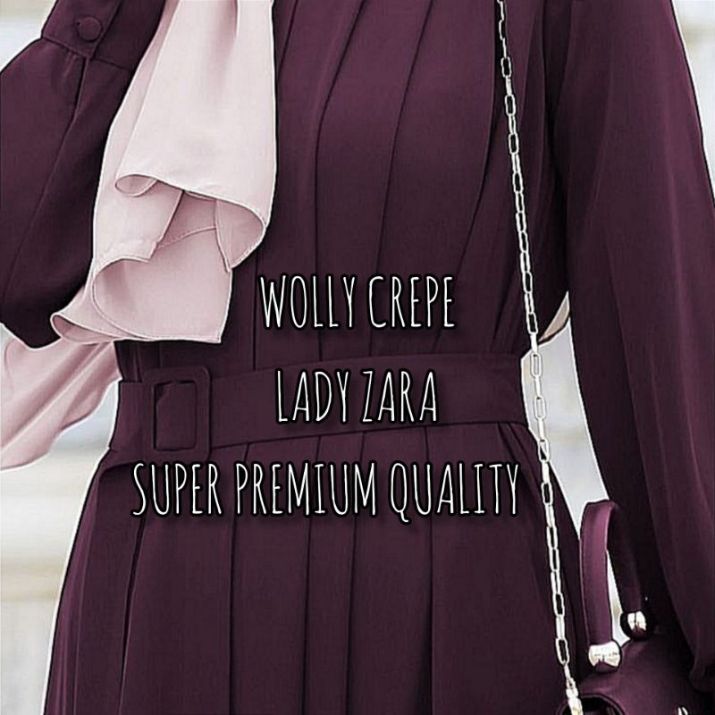 Jual Kain Wolly Crepe Wooly by Lady Zara / PREMIUM IMPORT / Harga 0.5 ...