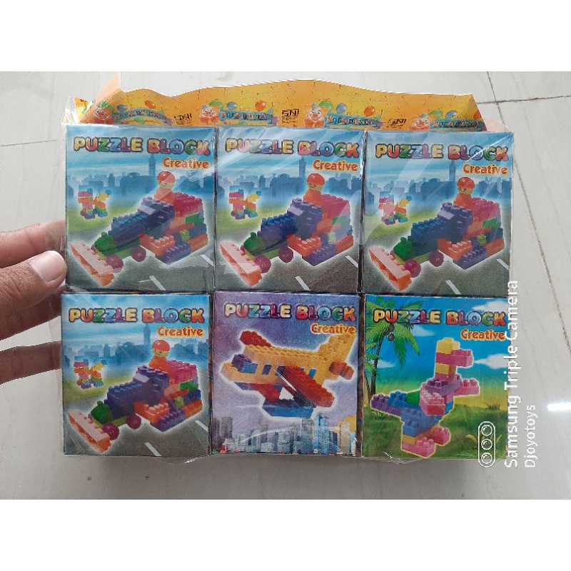 Jual PUZZLE BLOCK CREATIVE ISI 12PCS | Shopee Indonesia