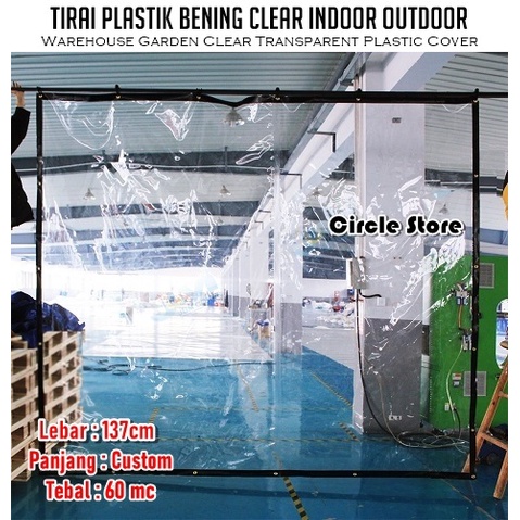 Jual Tirai Plastik Transparan Bening Clear / Penutup Gudang Gazebo Barang | Shopee Indonesia