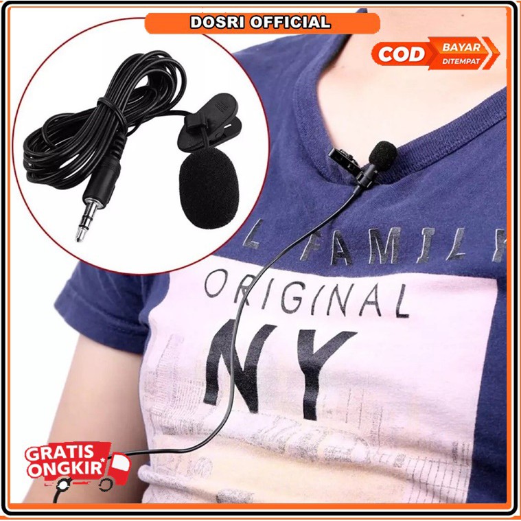 Jual [NEW] [Mic On + Splitter] Mic Clip on Youtube Audio Splitter untuk ...