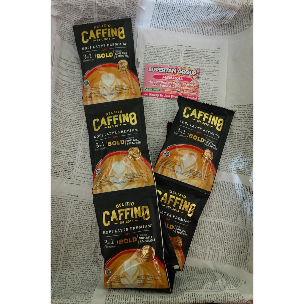 Jual CAFFINO LATTE PREMIUM BOLD 30 GRAM @10 PCS | Shopee Indonesia
