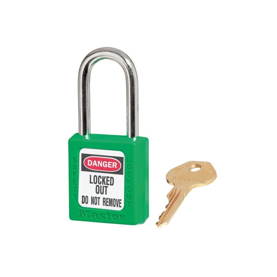 Jual Gembok Safety Loto Padlock Master Lock 410 Green Hijau USA ...