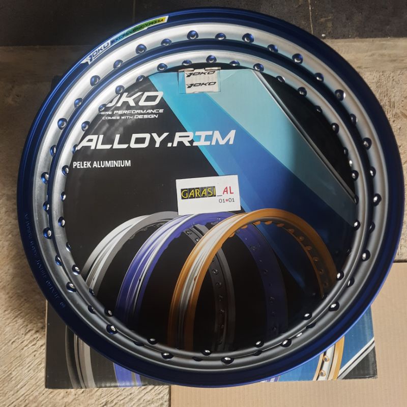 Jual velg yoko twotone blue silver 160x17 | Shopee Indonesia