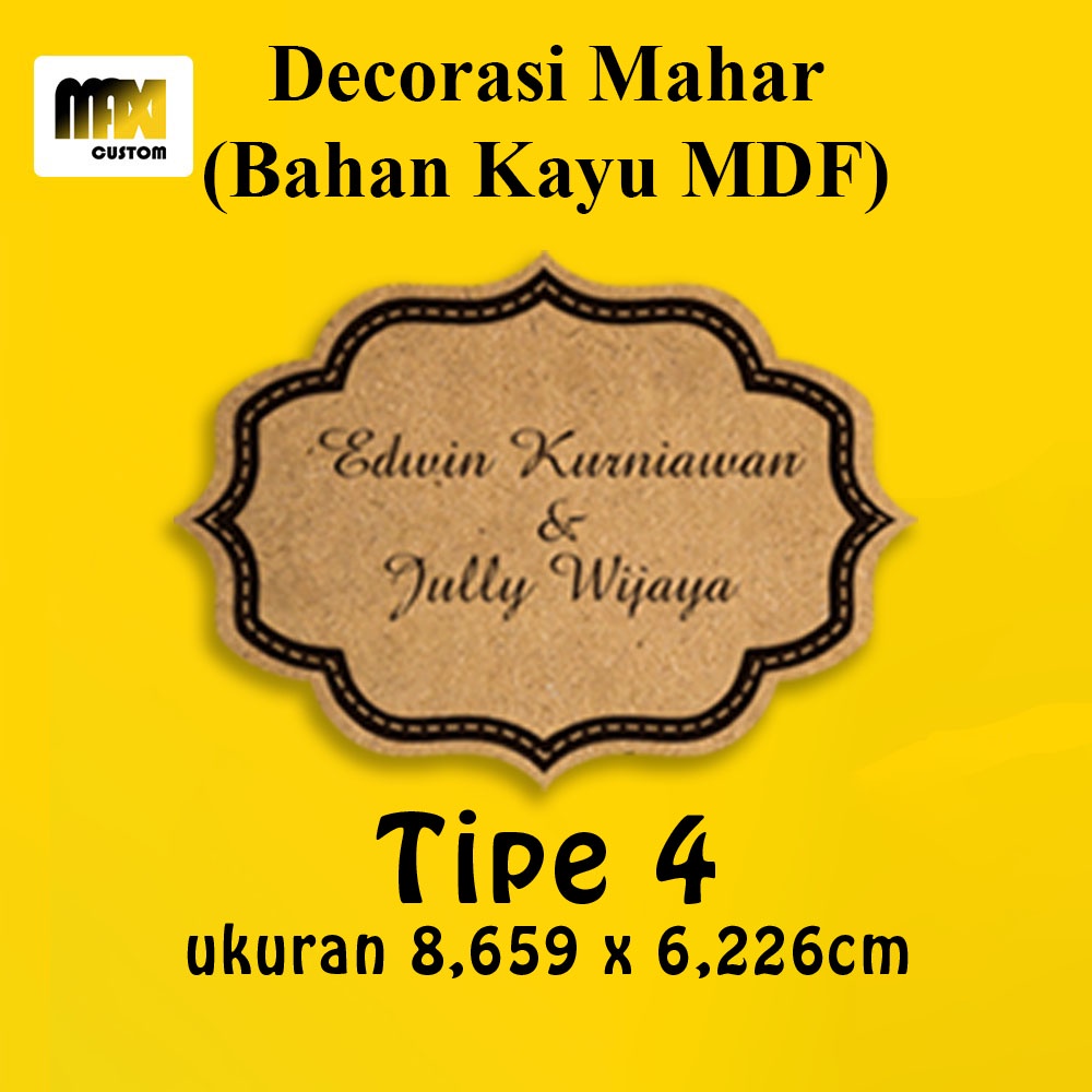 Jual Nama Kayu Custom Decorasi Mahar / scrabbook/ name tag kayu nama ...