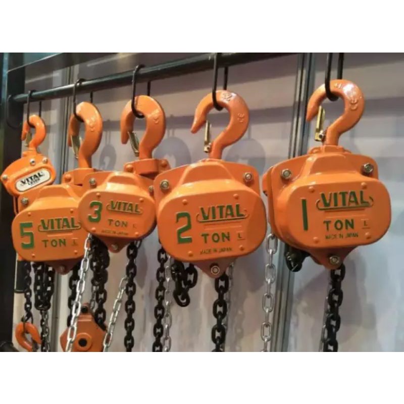Jual Chain Block Vital 1 ton X 5 meter VP5 - 10 ORIGINAL VITAL MADE IN ...