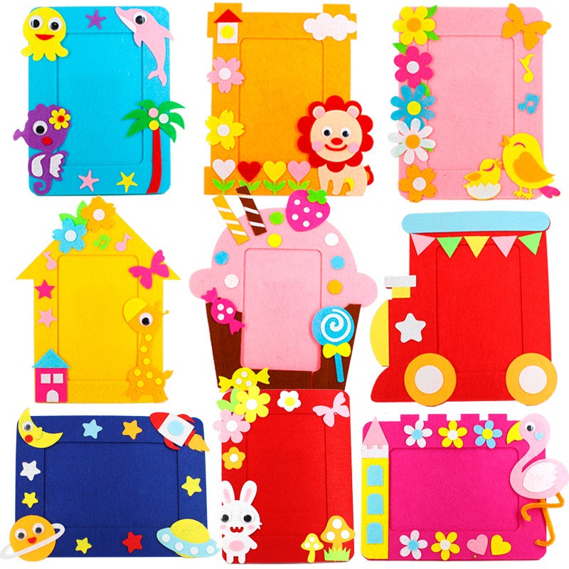 Jual DIY Photo Frame FLANEL / Bingkai foto / art & Craf anak / Frame ...