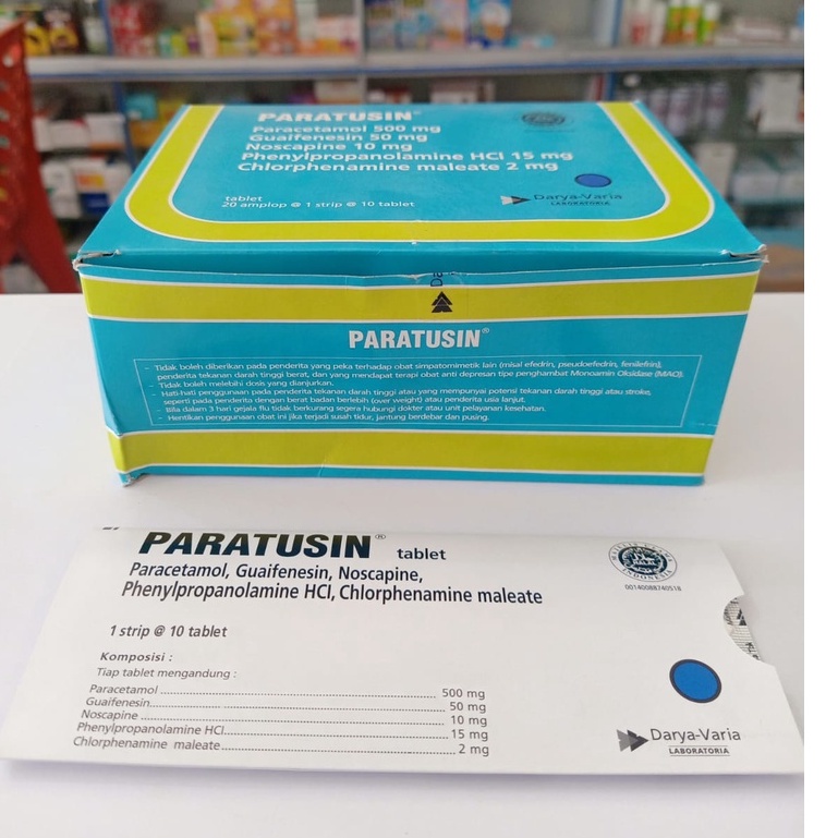 Jual Paratusin Tablet 𝟏 𝐒𝐓𝐑𝐈𝐏 𝐈𝐒𝐈 𝟏𝟎 𝐓𝐀𝐁𝐋𝐄𝐓 - Obat Batul Pilek Demam ...
