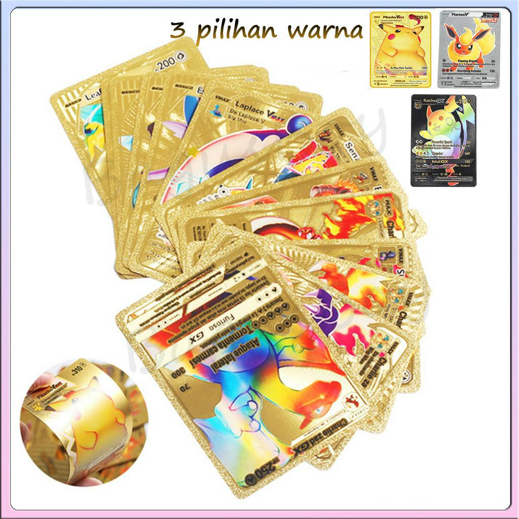 Jual CEPAT!!! Kartu Pokemon Go Pikachu BoX pokemon gold card black card silver card Charizard ...